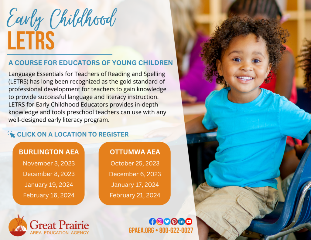 Early Childhood LETRS 2023-24 - Great Prairie AEA