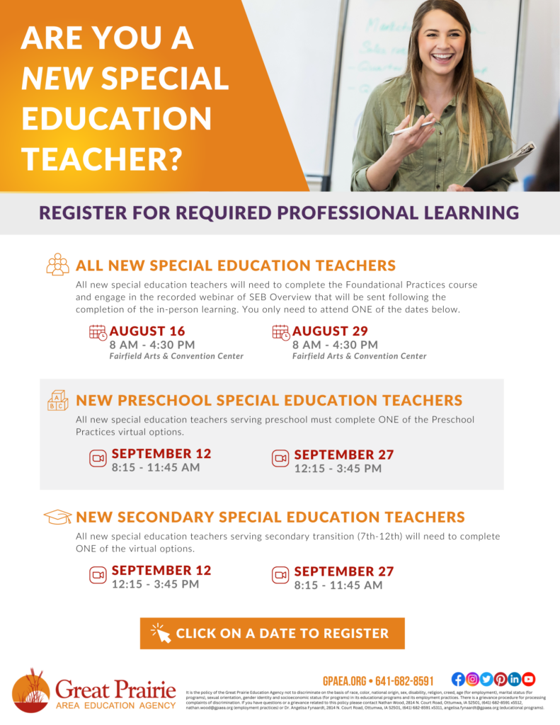 Are you a NEW Special Education teacher? Register for required ...