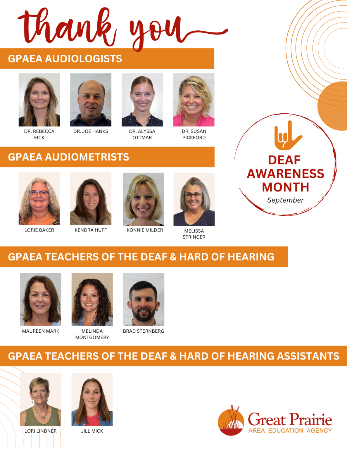 SEPTEMBER IS DEAF AWARENESS MONTH - Great Prairie AEA